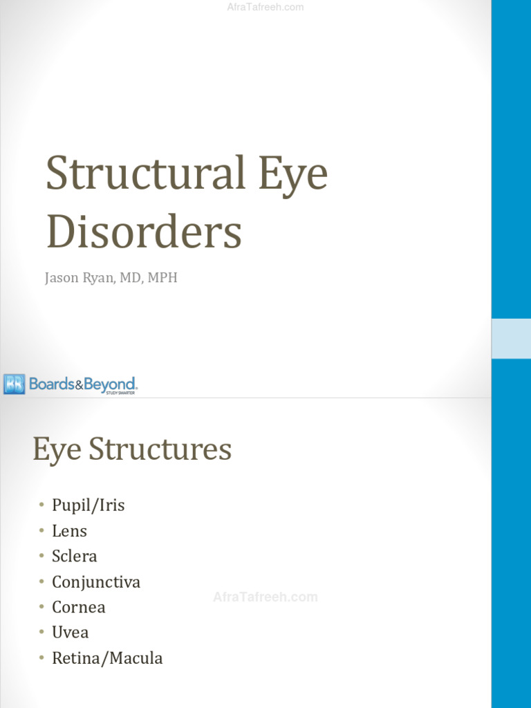 Structural Eye Disorders Atf | PDF | Cornea | Human Eye