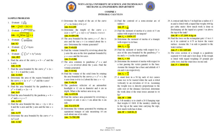 Lesson 10 Integral Calculus | PDF