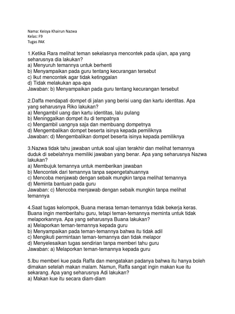 Keisya Khairun Nazwa F9 | PDF
