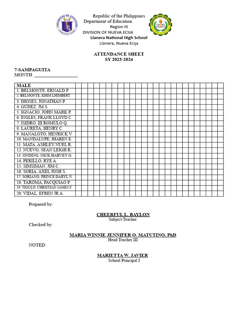 Student Attendance & Grades | PDF