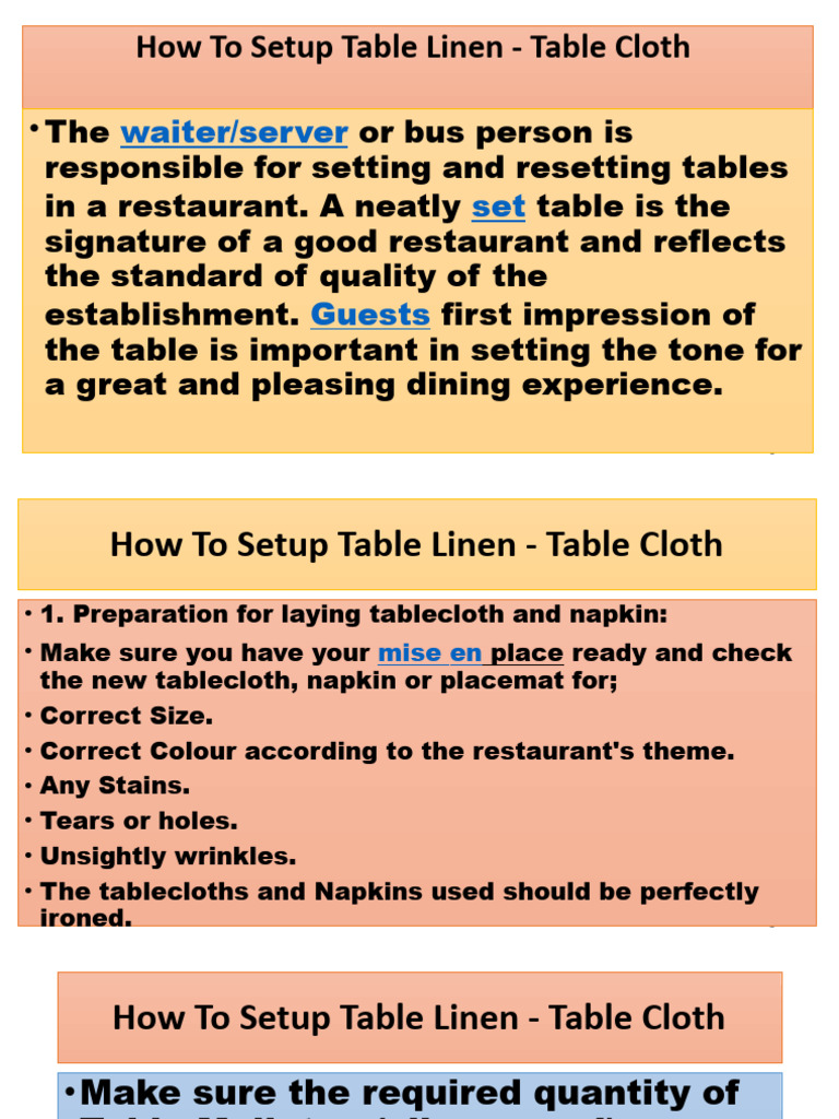 What Are The Table Setting Rules | PDF | Cooking, Food & Wine | Home ...