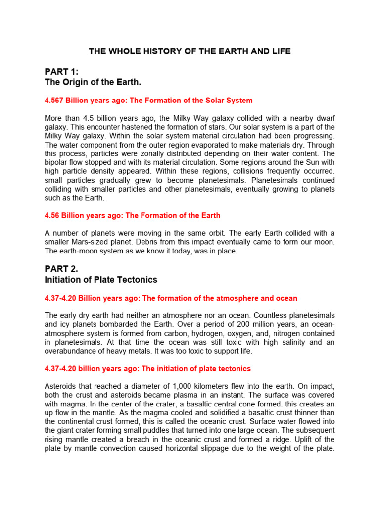 Earth's Ancient Origins | PDF | Science & Mathematics