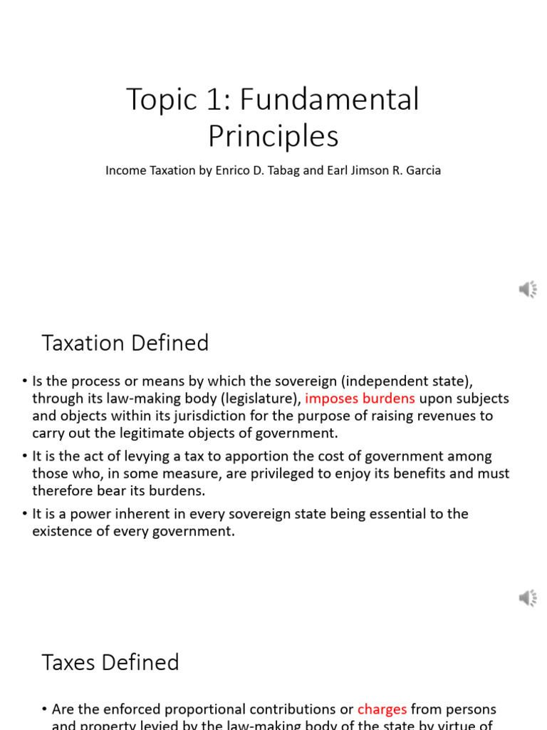 Topic 1-Income Taxation With Explanation | PDF