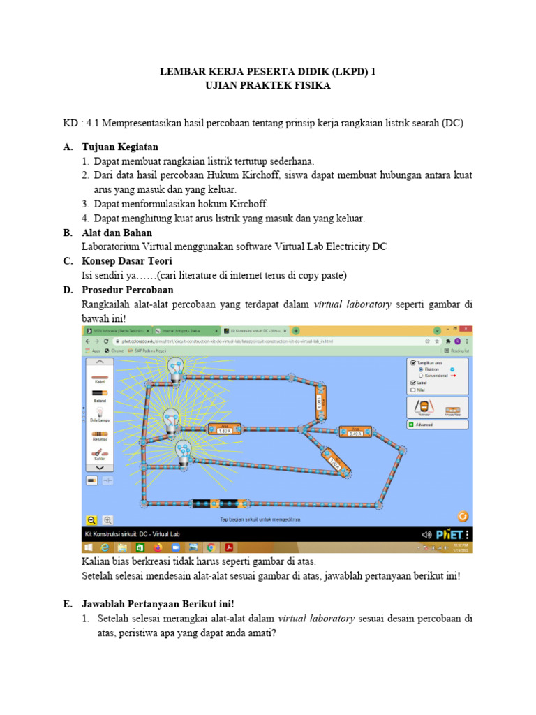 LKPD 3 Jembatan Wheatstone | PDF