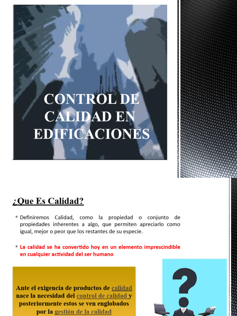 Control de Calidad en La Construccion | PDF | Calidad (comercial) | Iso ...