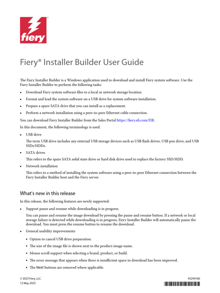 Efi Fiery Installer Builder Userguide Ig en Us | PDF