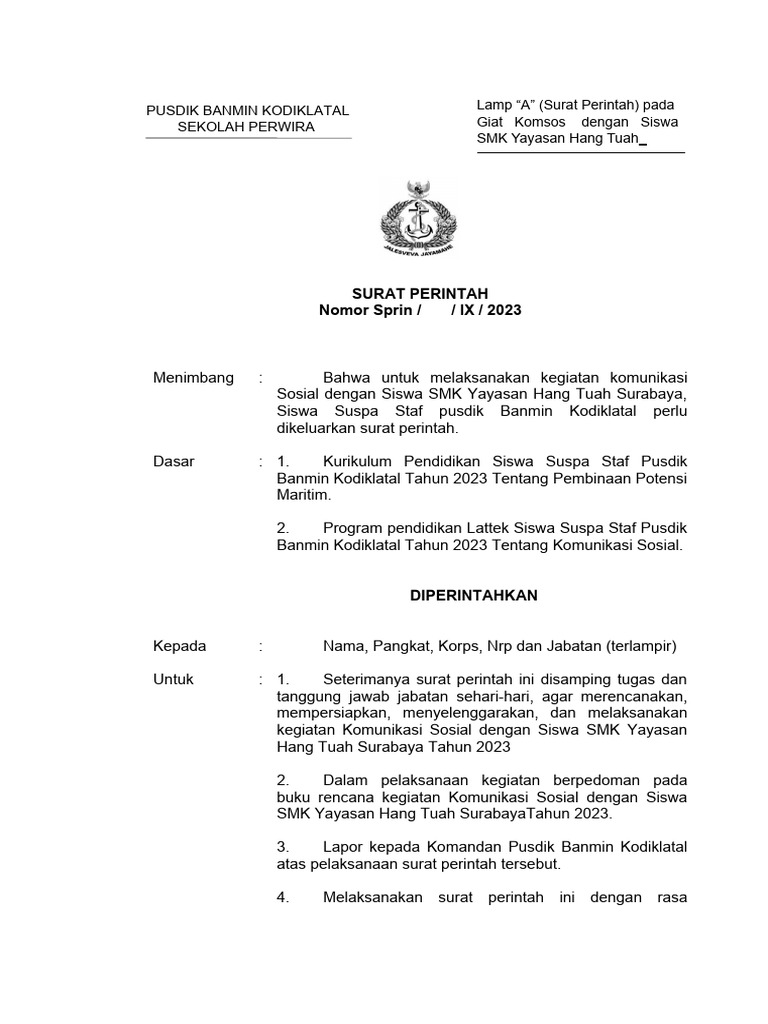 Lampiran A Sprin | PDF