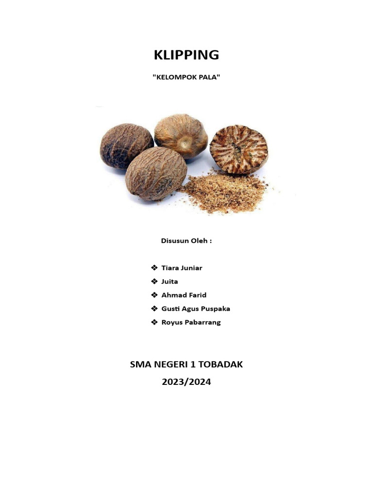 Manfaat dan Sejarah Buah Pala | PDF