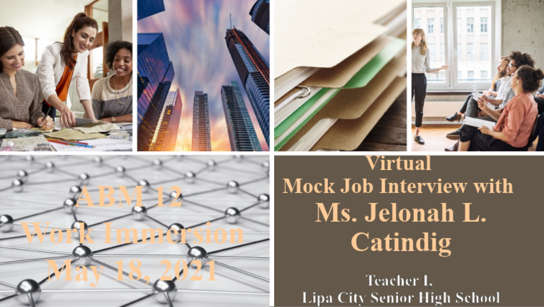 Virtual Mock Interview | PDF Virtual Mock Interview | PDF