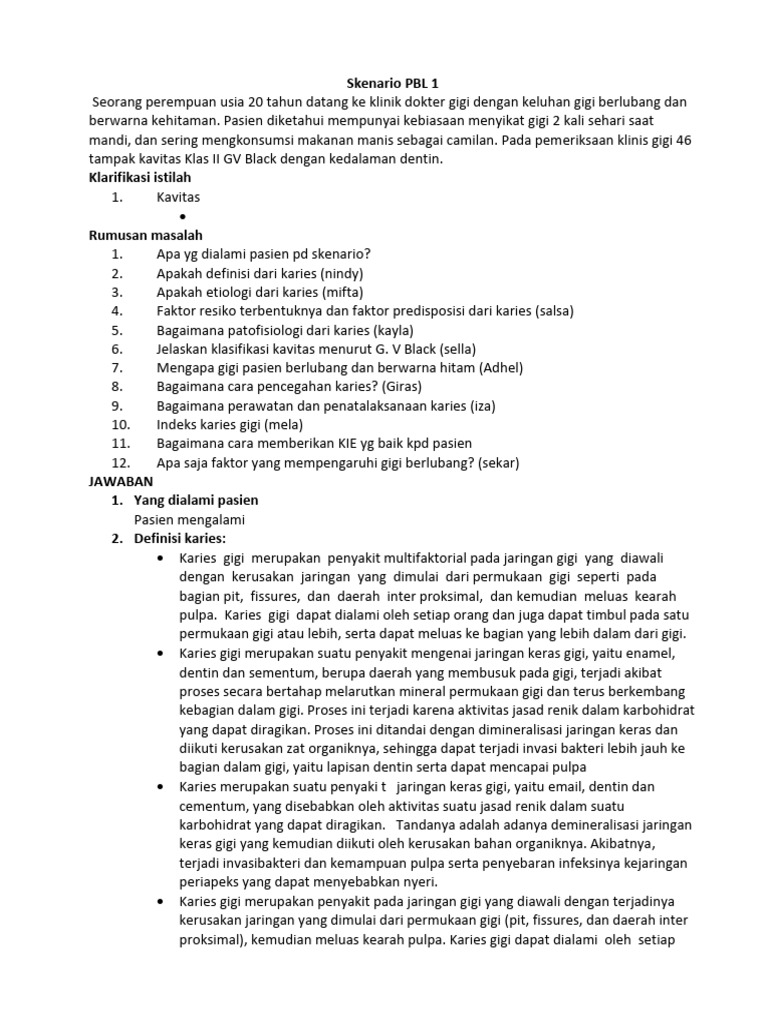 Skenario PBL 1 | PDF