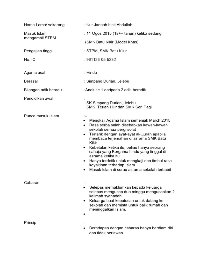 Kisah Nur Jannah | PDF