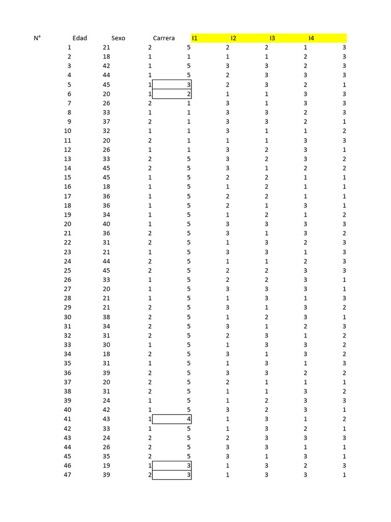 Ejercicio BD No Codificada | PDF