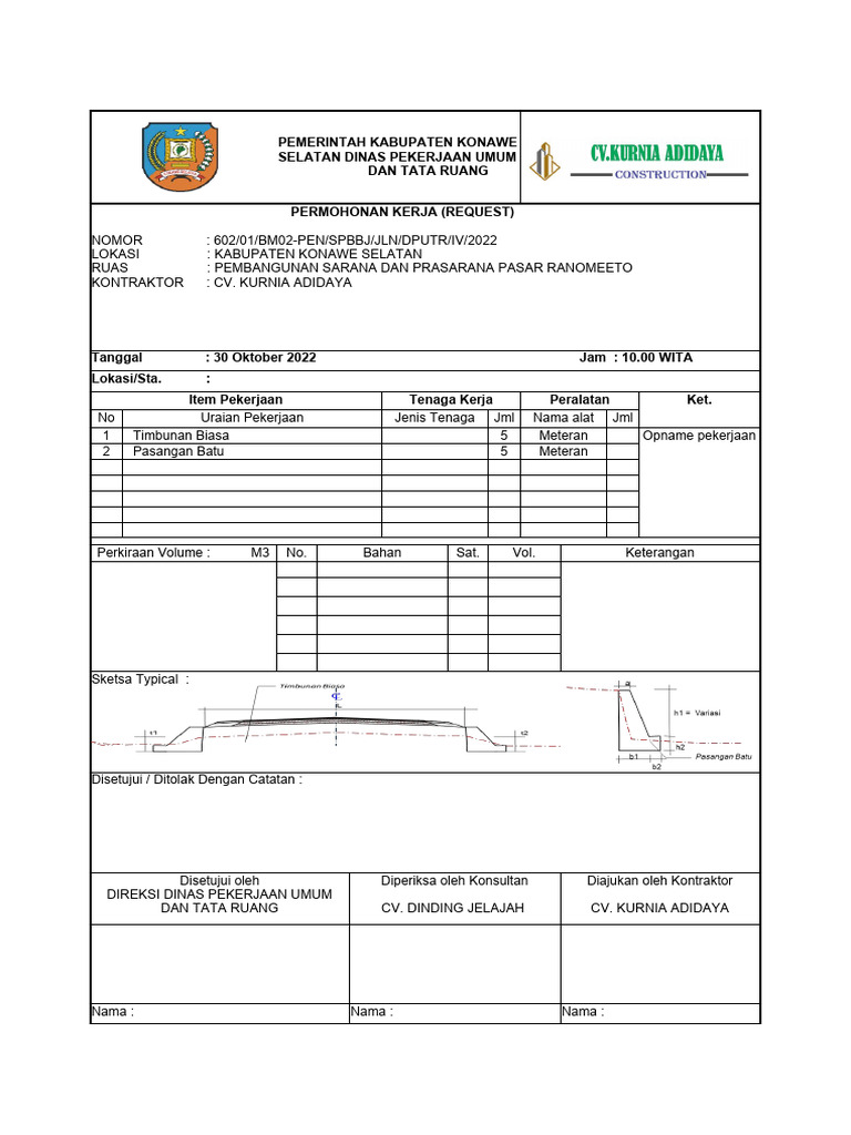 Req Pasar Ranoblack-1 | PDF