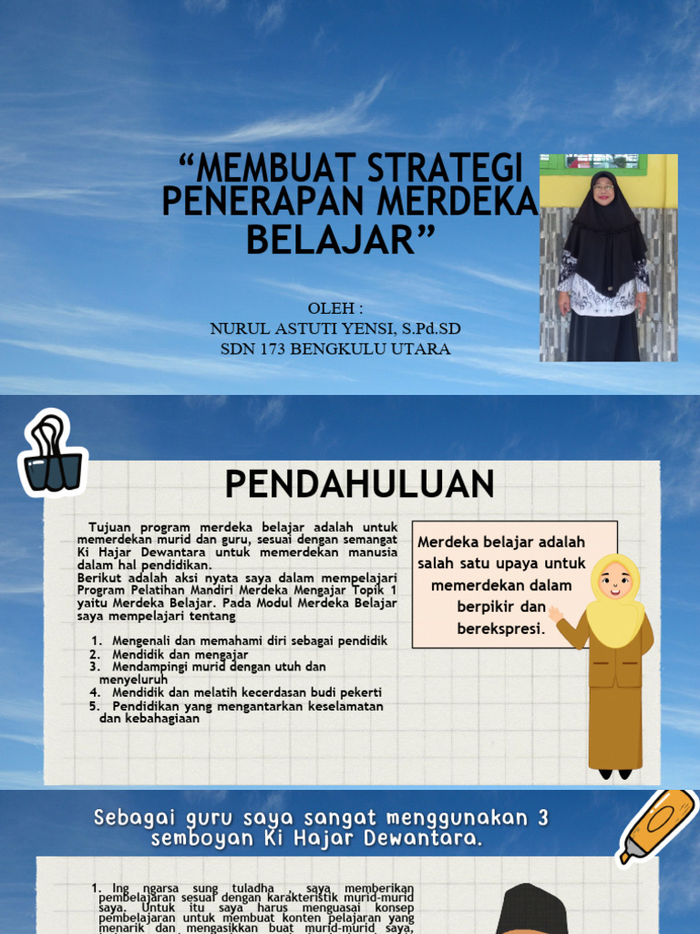 Aksi Nyata "Membuat Strategi Penerapan Merdeka Belajar" - Fatmawati, S ...