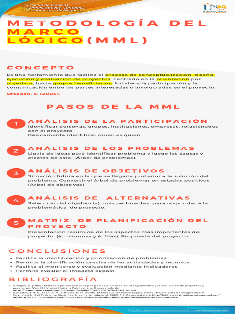 Metodología del Marco Lógico MML | PDF | Informática