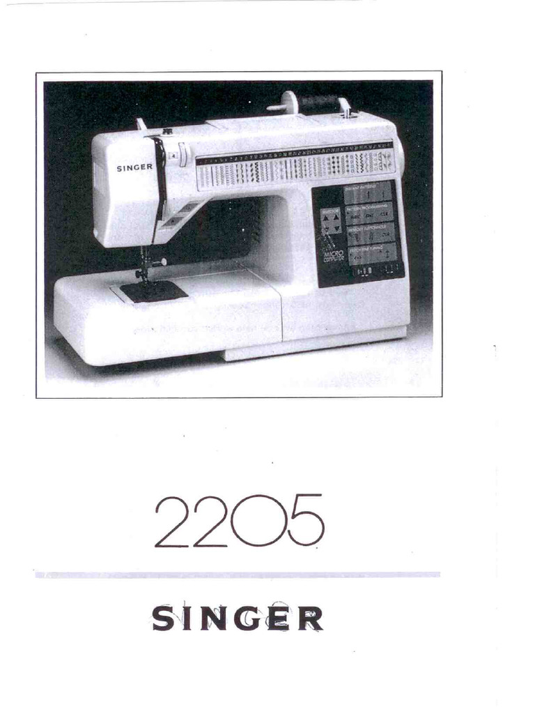 Singer 2205 NL DE IT | PDF