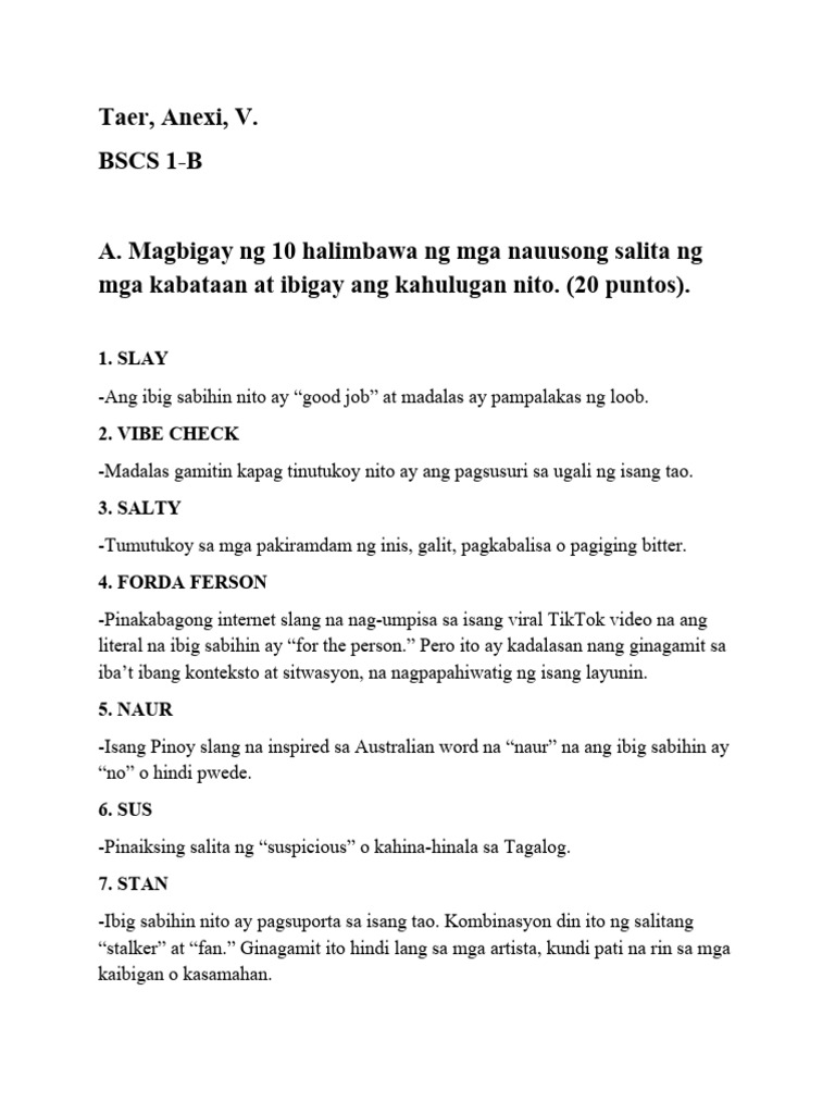 Dalumat NG Filipino Gawain 2 | PDF Dalumat NG Filipino Gawain 2 | PDF