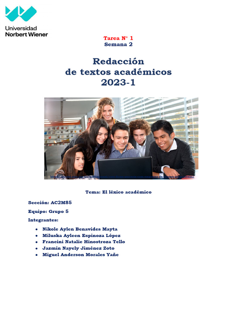 SEM 2.tarea 1. El Léxico Académico-1 | PDF
