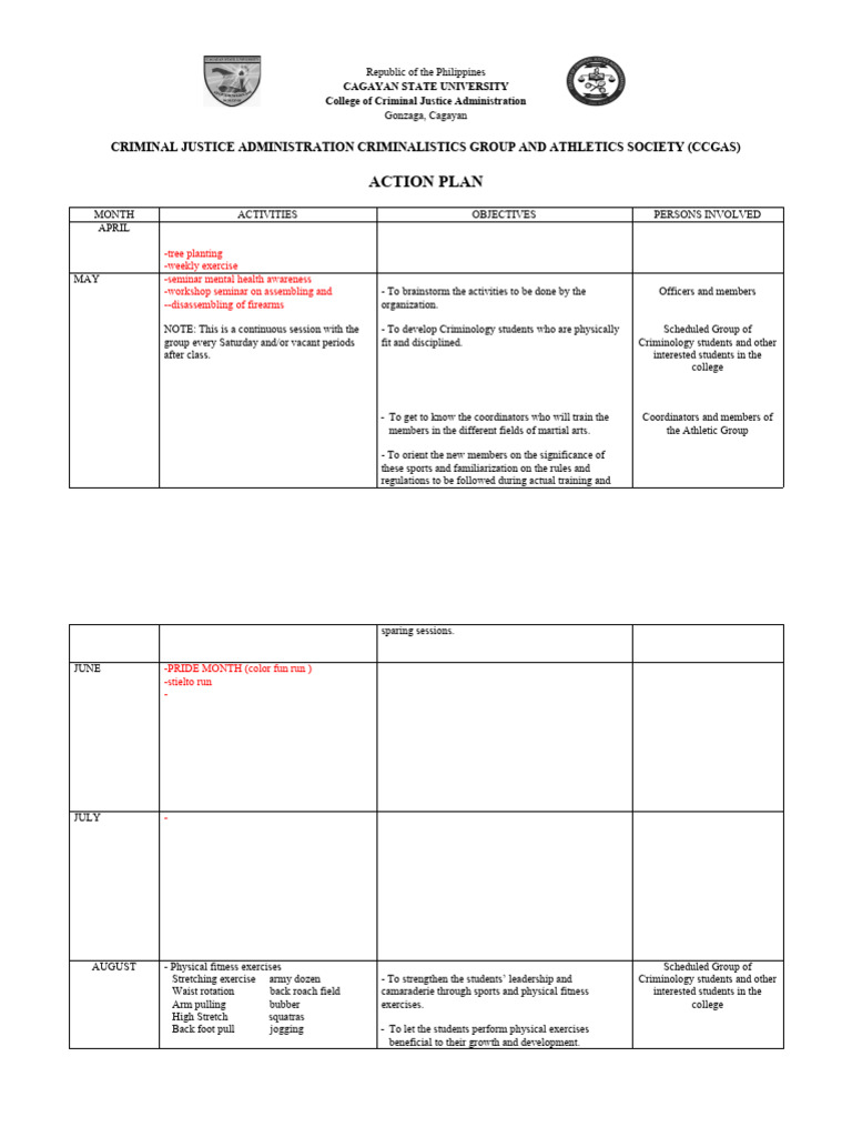 Action Plan Crim. | PDF