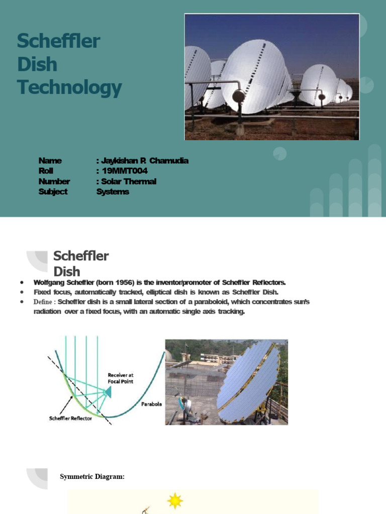 Scheffler Dish Technology | PDF