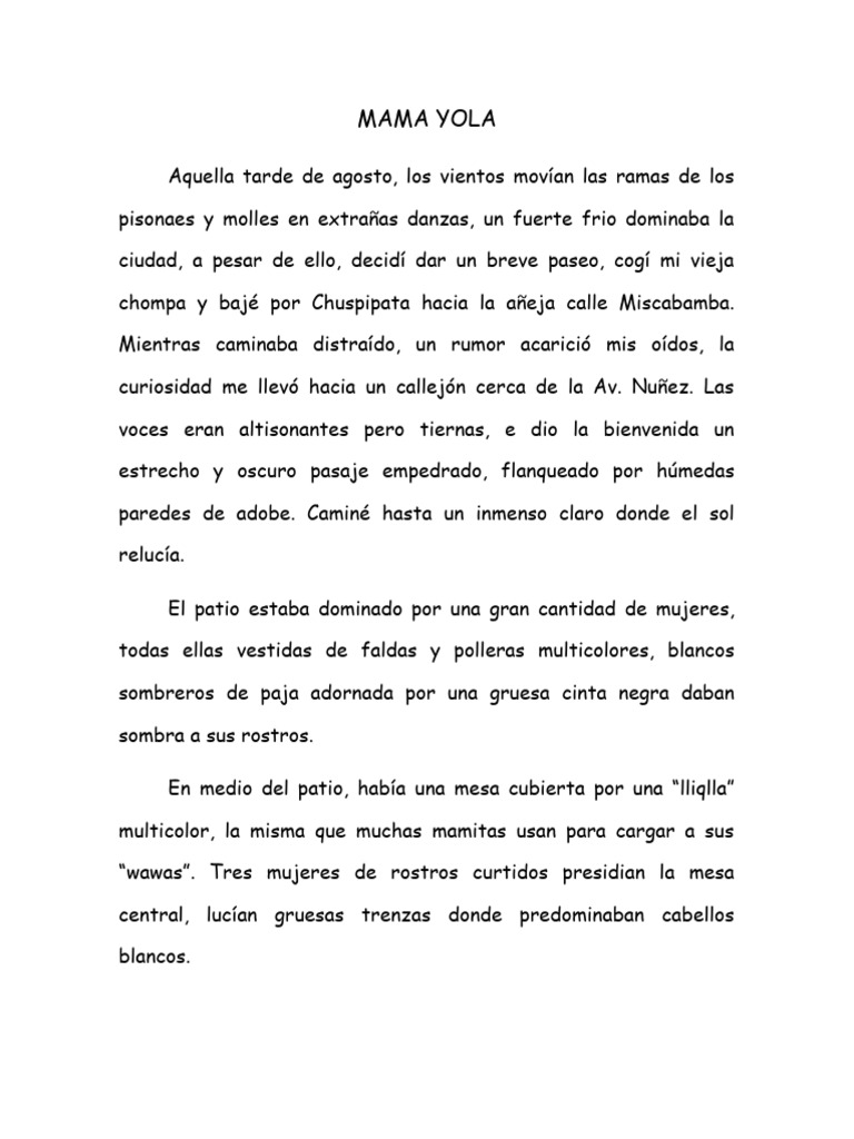 Mama Yola | PDF