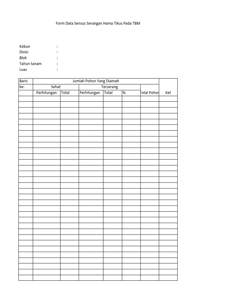 Sensus Hama | PDF | Griya & Taman | Teknologi & Rekayasa