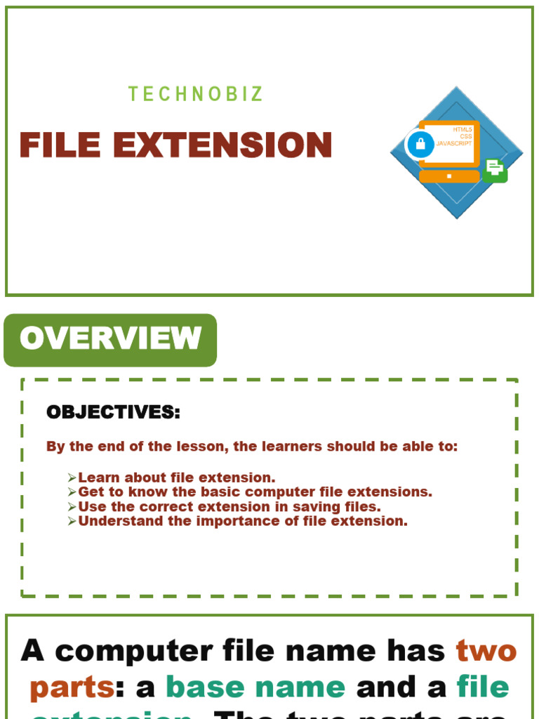 File Extension | PDF