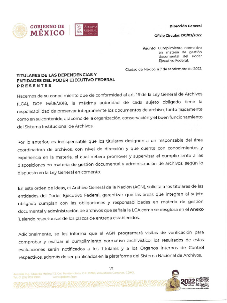 Circular DG.03.2022 | PDF