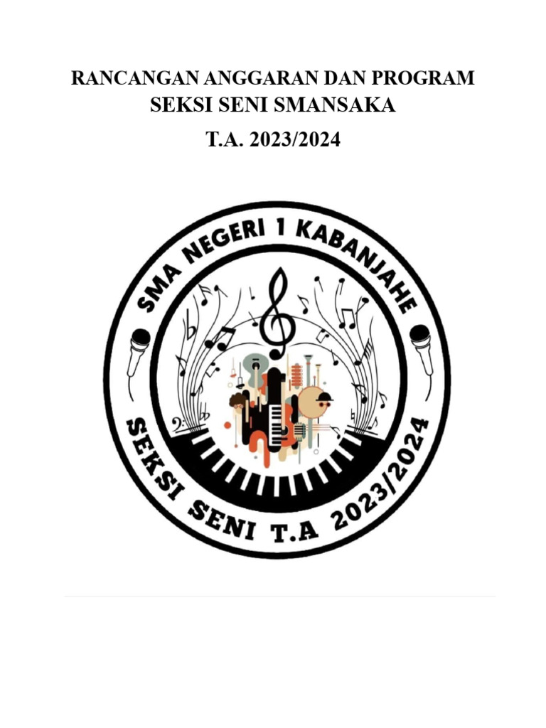 Anggaran Seksi Seni | PDF