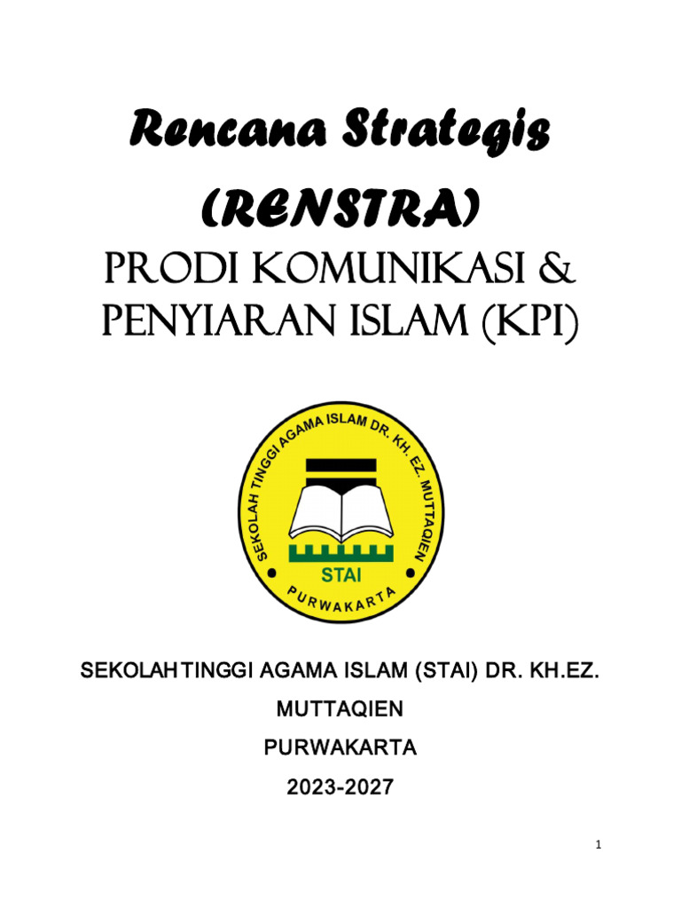 Renstra Prodi KPI STAI 2023-2027 | PDF