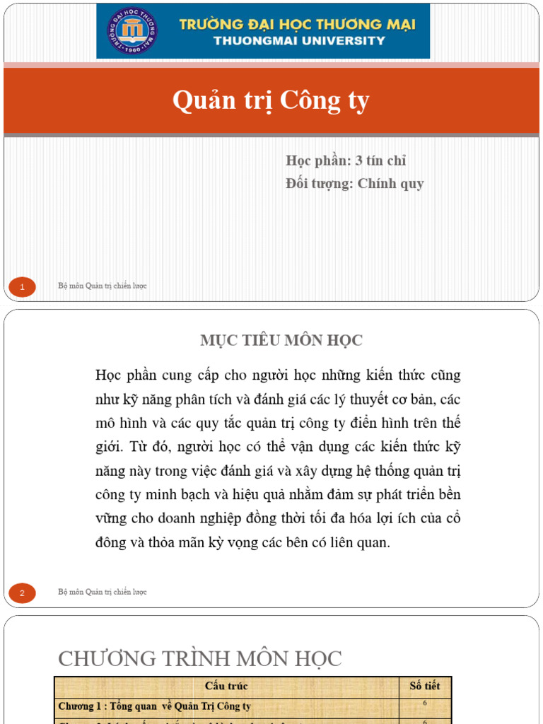 Slide QTR Công Ty | PDF