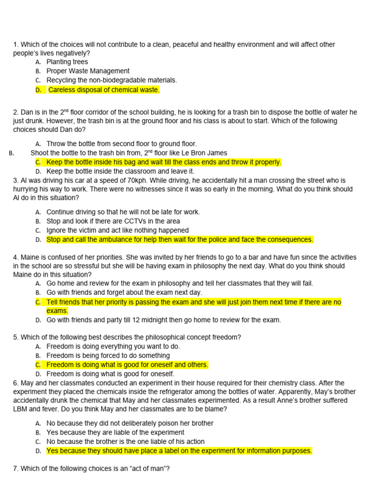 Philo Final Test Draft | PDF | Relativism | Existentialism