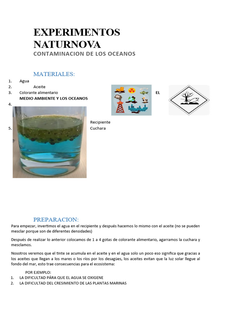 EXPERIMENTOS NATURNOVA | PDF