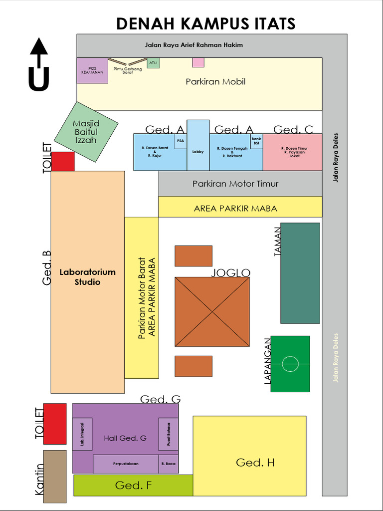 Layout Denah Ruang ITATS | PDF