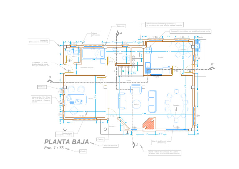2.4.plano Con Vista en Corte (Planta) Con Explicación | PDF