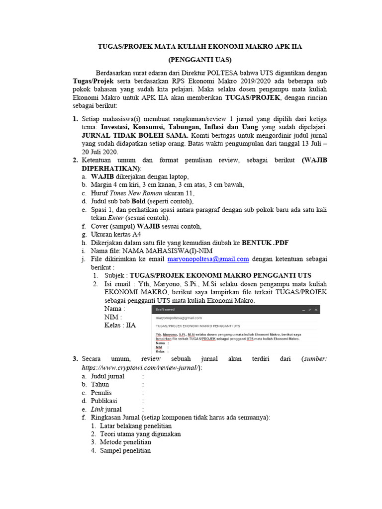 Tugas-Projek Emakro Pengganti Uas | PDF