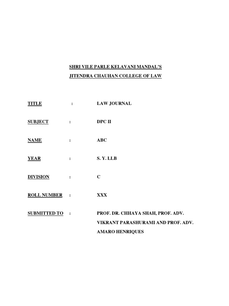 DPC II Journal - 230930 - 212031 | PDF