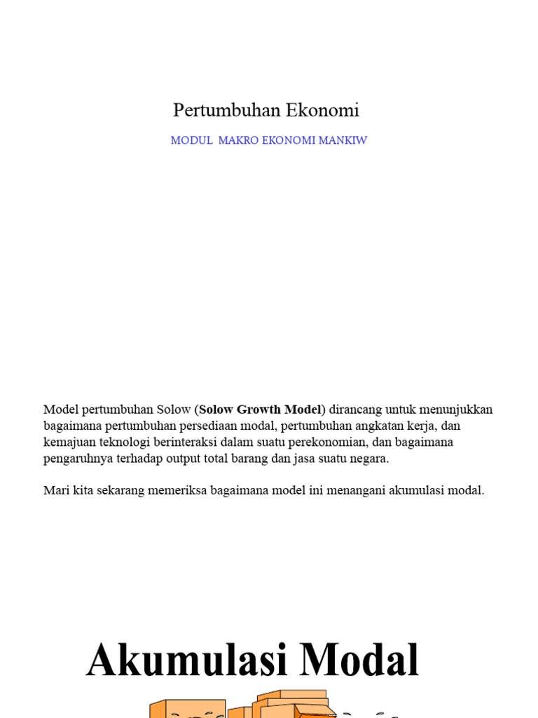 M10. Pertumbuhan Ekonomi | PDF