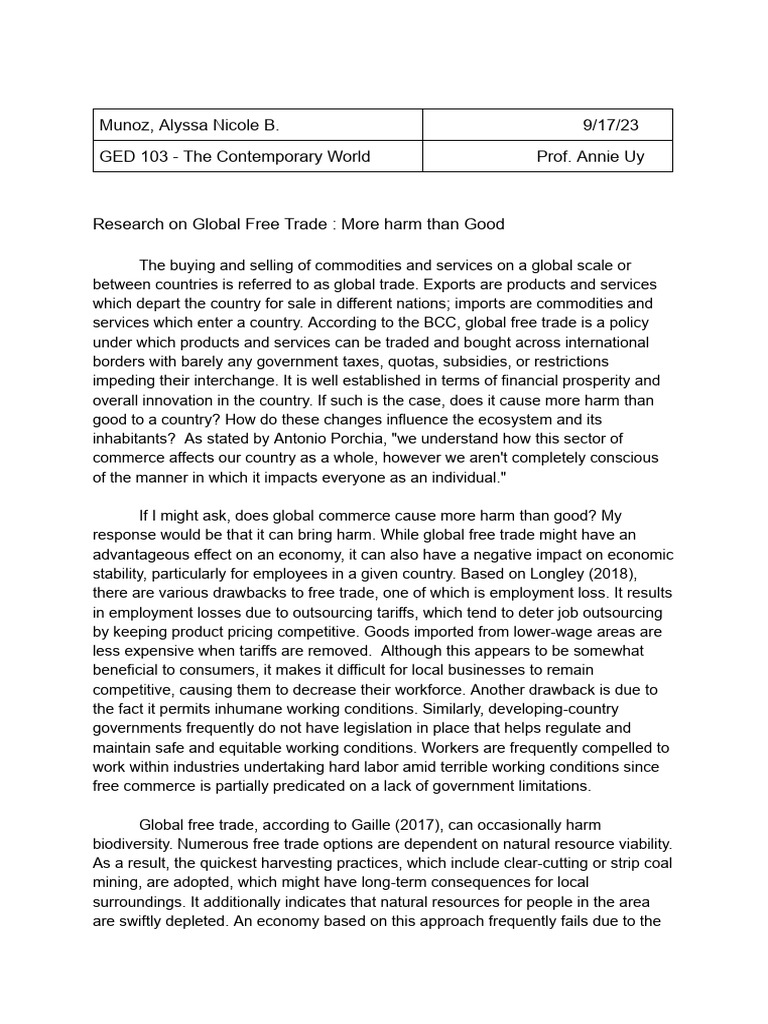 GED 103 - Assignment 2 | PDF