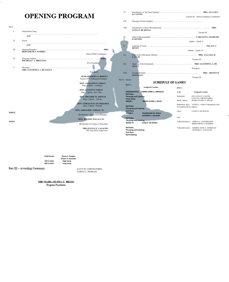 Invitation Intrams 2023 | PDF