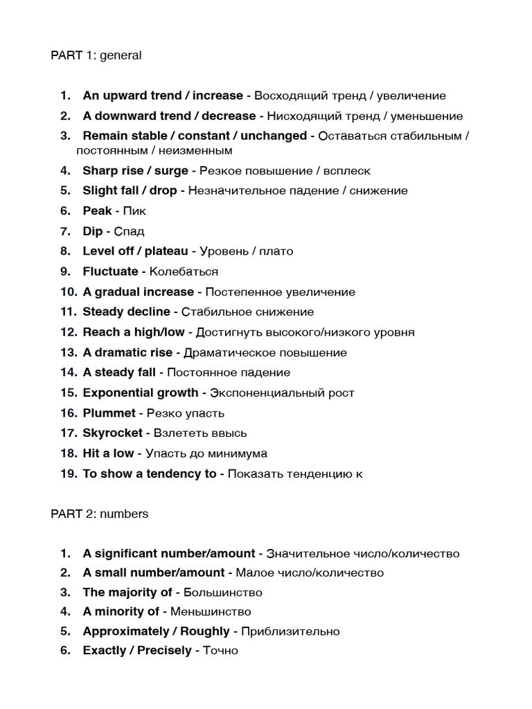 Graph Description Phrases | PDF