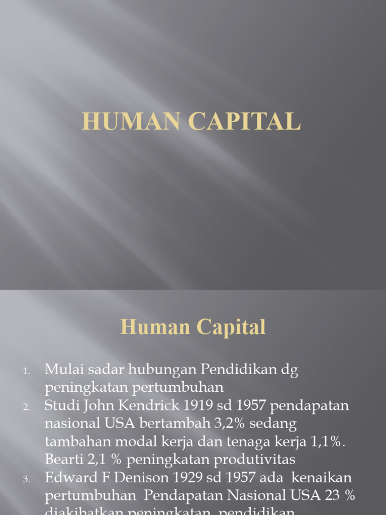 Human Capital Manajemen | PDF