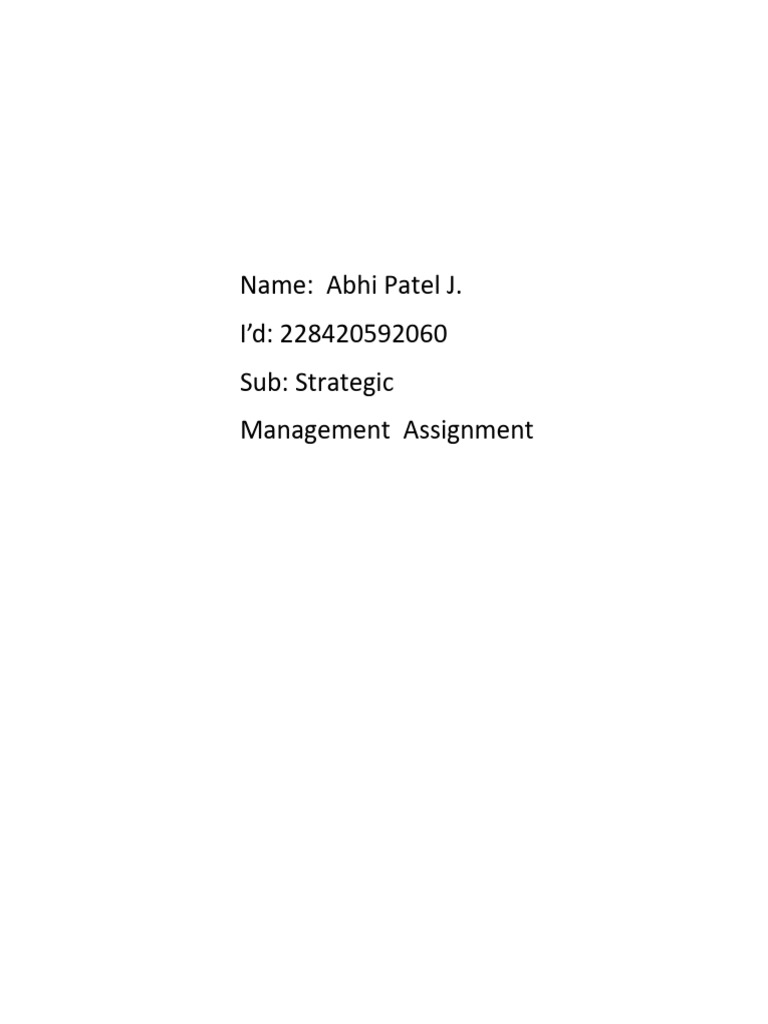 SM Assignment Abhi | PDF