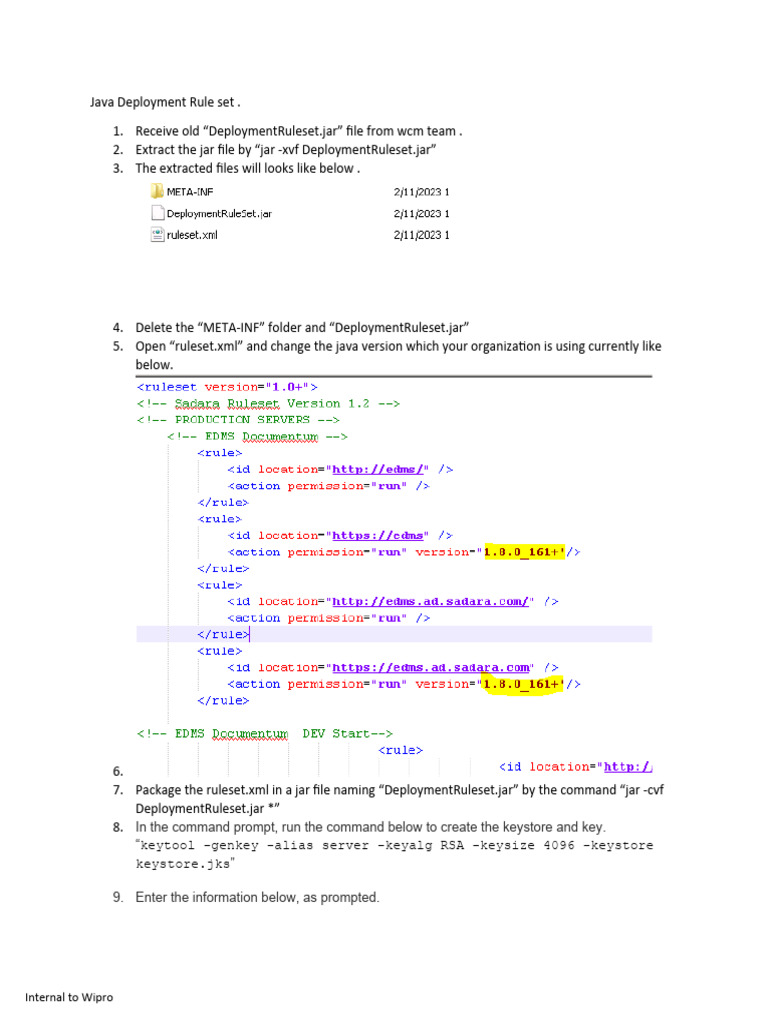 Java Deployment Rule Set Pdf System Software Computer File