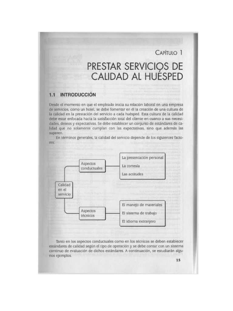 Capitulo1 Hotelería | PDF