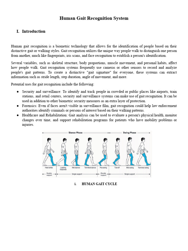 Human Gait Recognition System Pdf