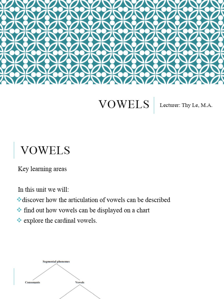 3. Vowels | PDF