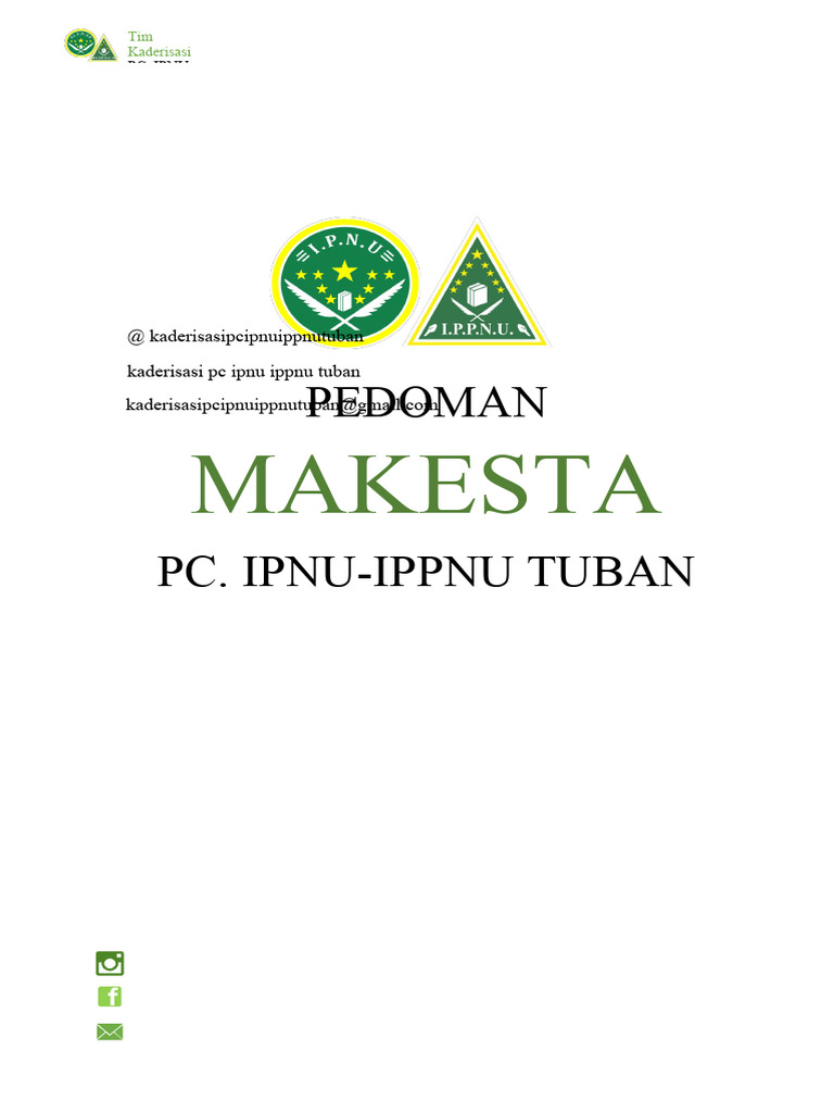 Pedoman Makesta Tim Kaderisasi PC - Ipnu-Ippnu Tuban Editing Sam | PDF