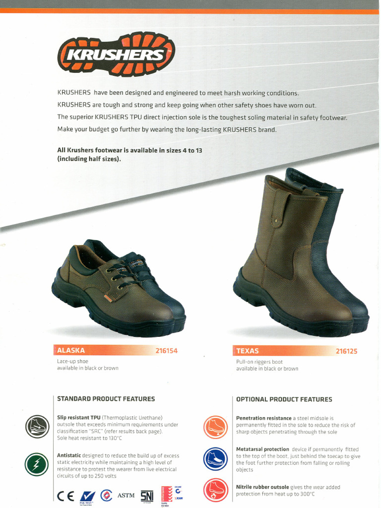 Krushers Safety Shoes | PDF