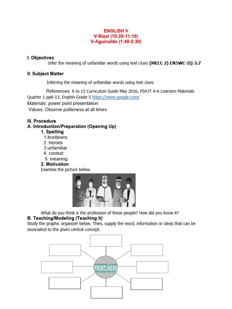 ENGLISH V wk3 4 | PDF